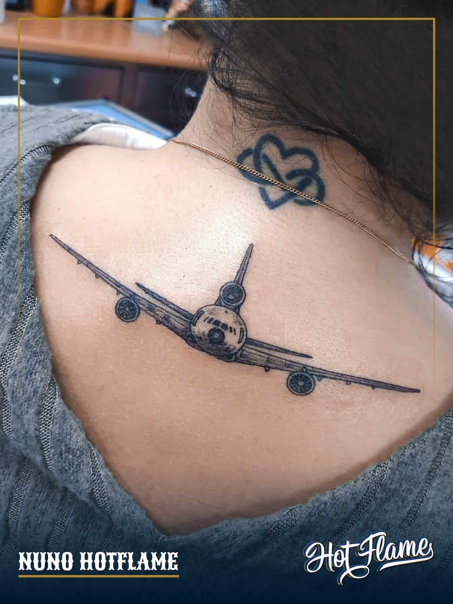 33 Best Airplane Tattoos Design Ideas (Forearm, Collarbone and Finger ...