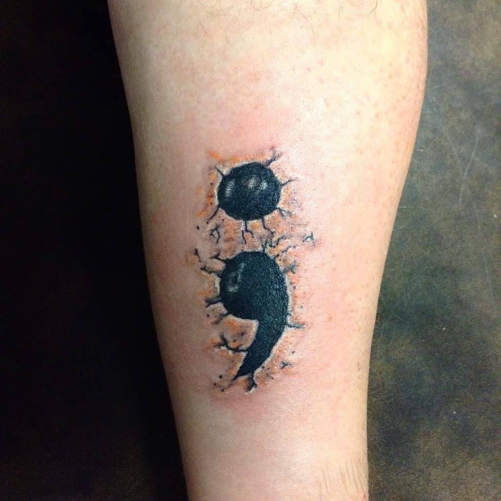 Top 34 Semicolon Tattoo Design Ideas (And The Meanings Behind Them ...
