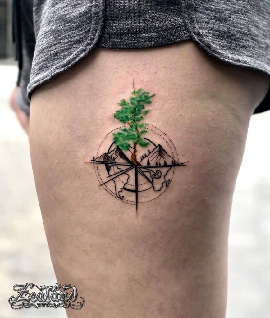 30+ Best Compass Tattoo Design Ideas (2023 Updated!) - Saved Tattoo
