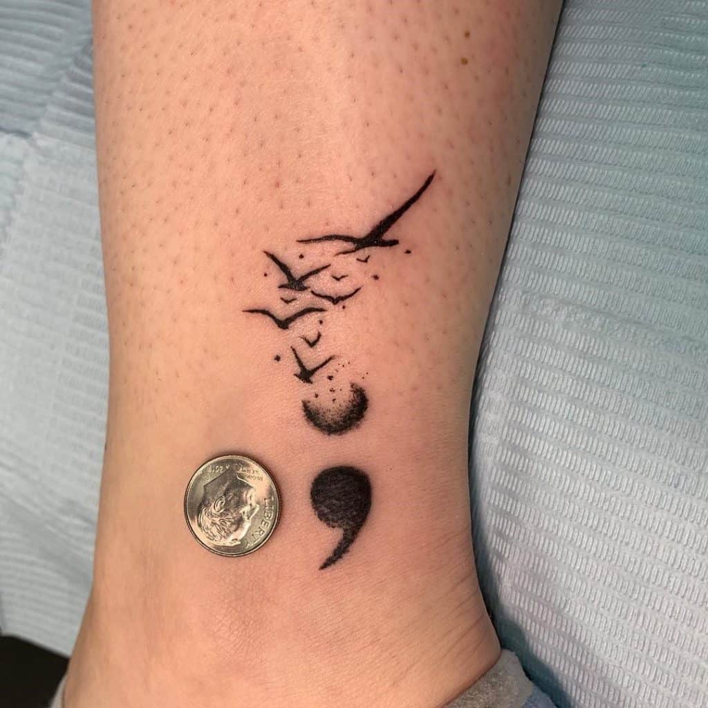 Infinity Semicolon Tattoo