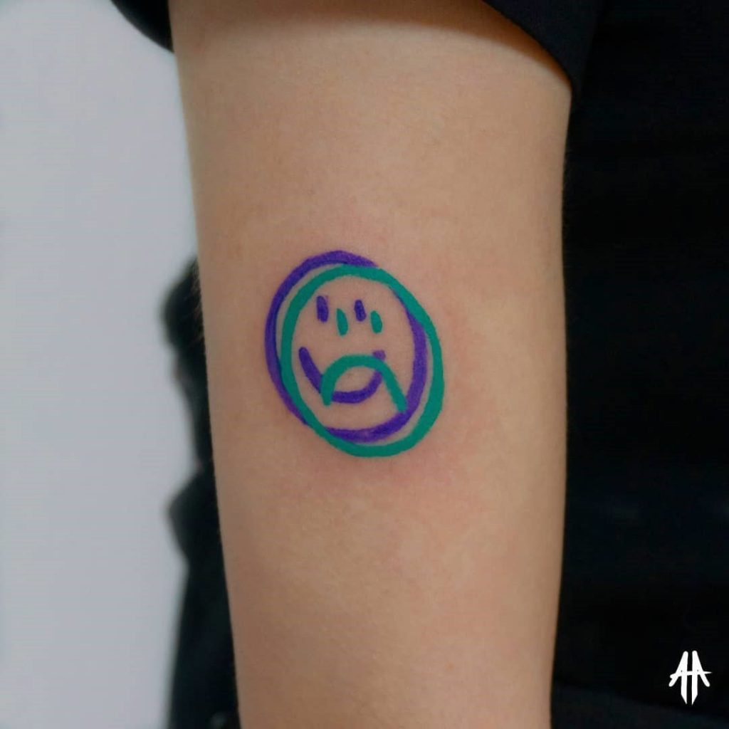 Top 30 Funny Smile Tattoo Design Ideas (2023 Updated) - Saved Tattoo